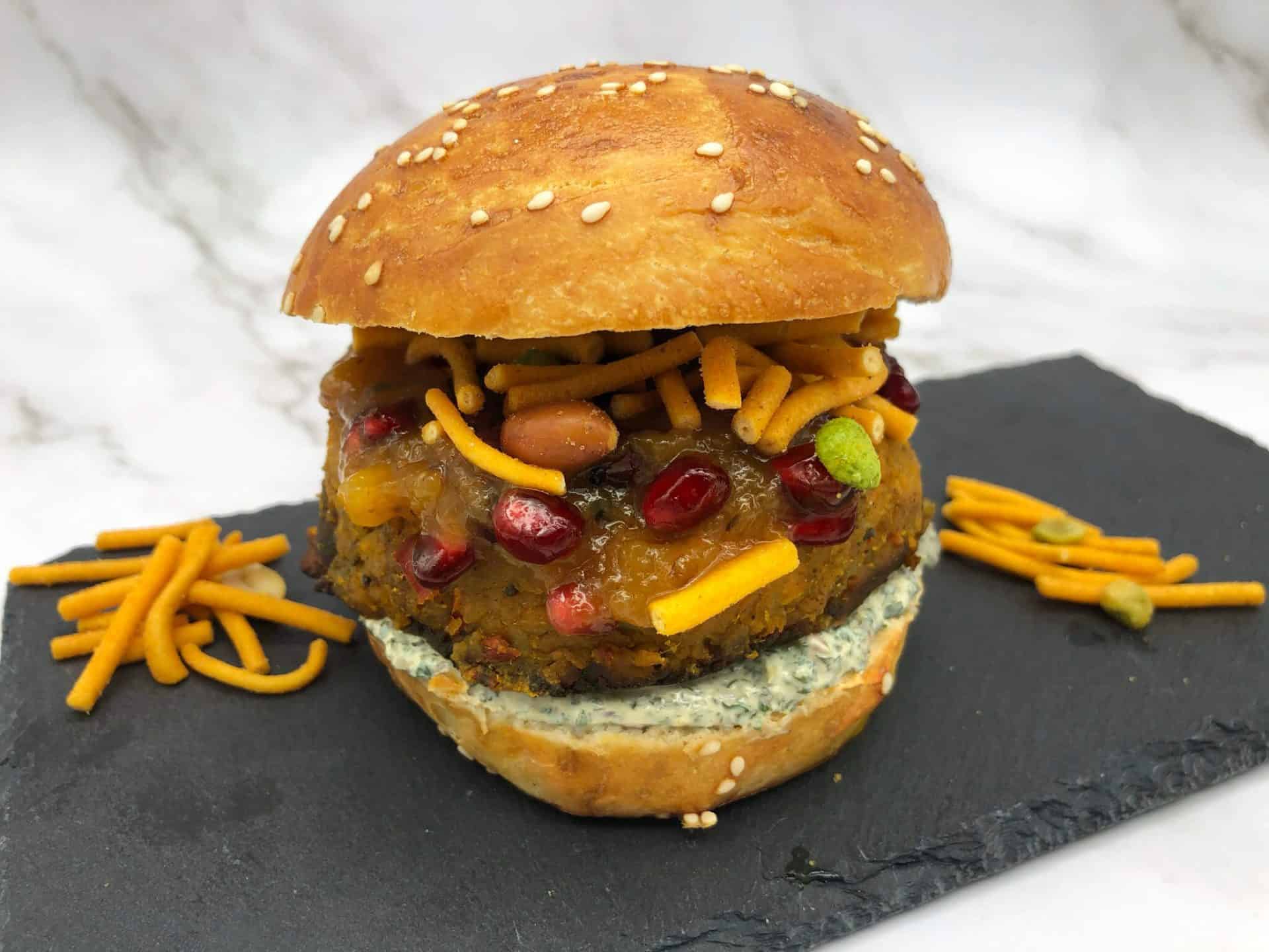 Veggie Indian street burger - Splash of Taste