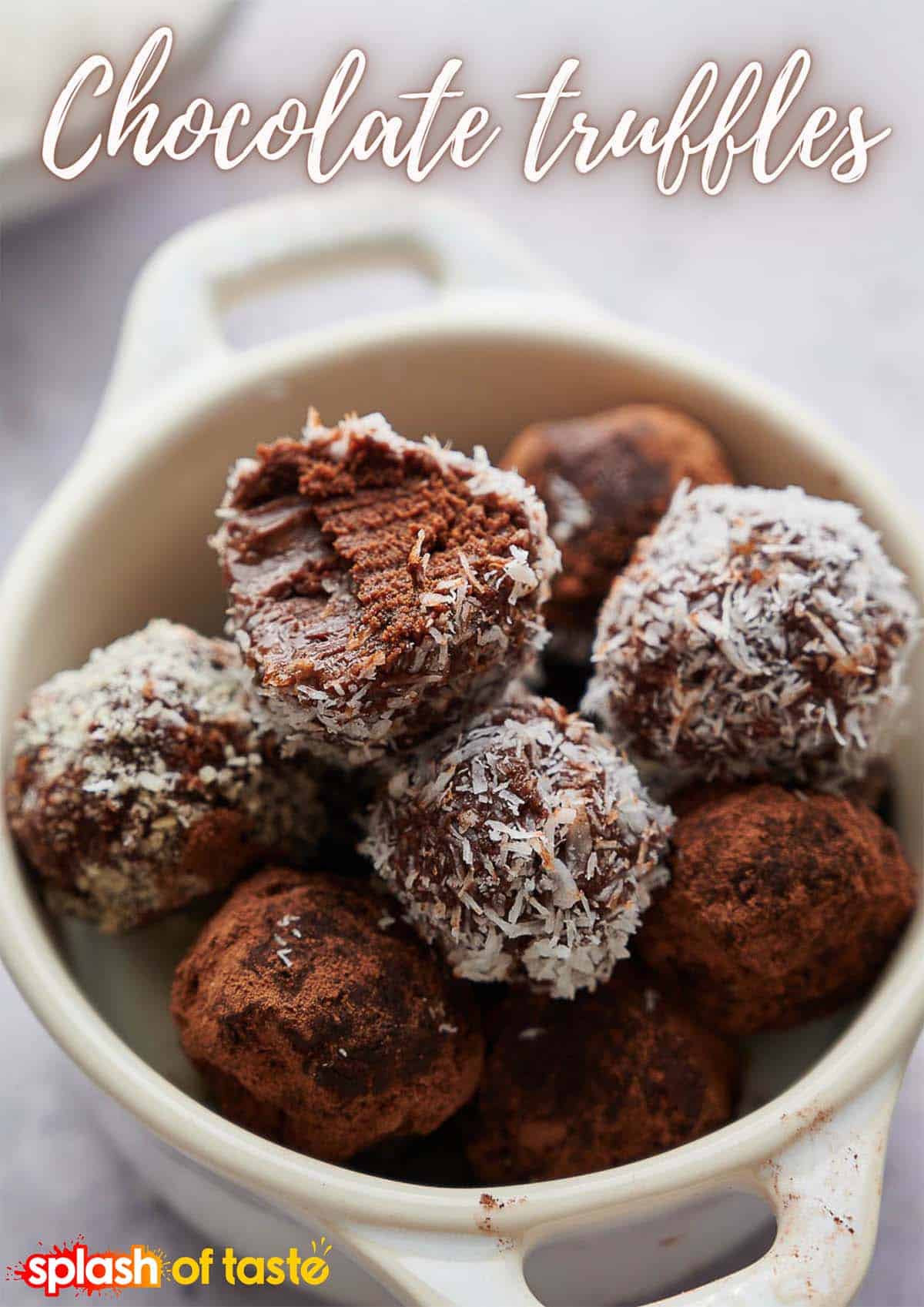 Best Homemade Chocolate Truffles Recipe - Splash of Taste
