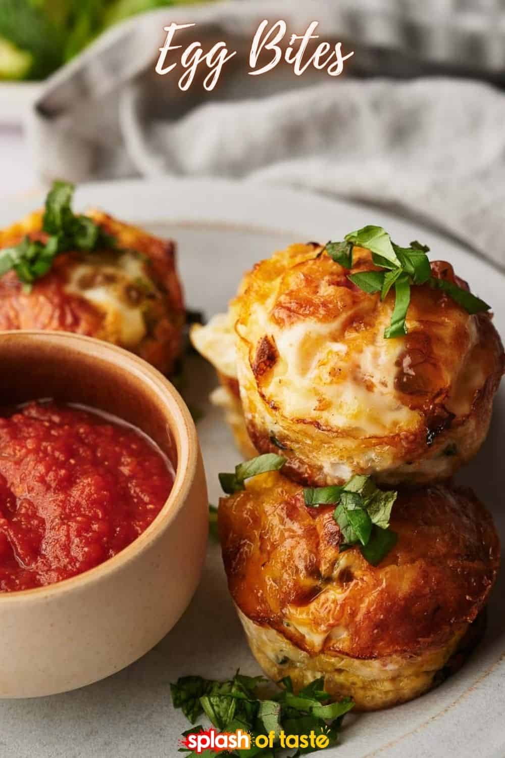 Easy Cheesy Egg Bites Recipe - Splash of Taste