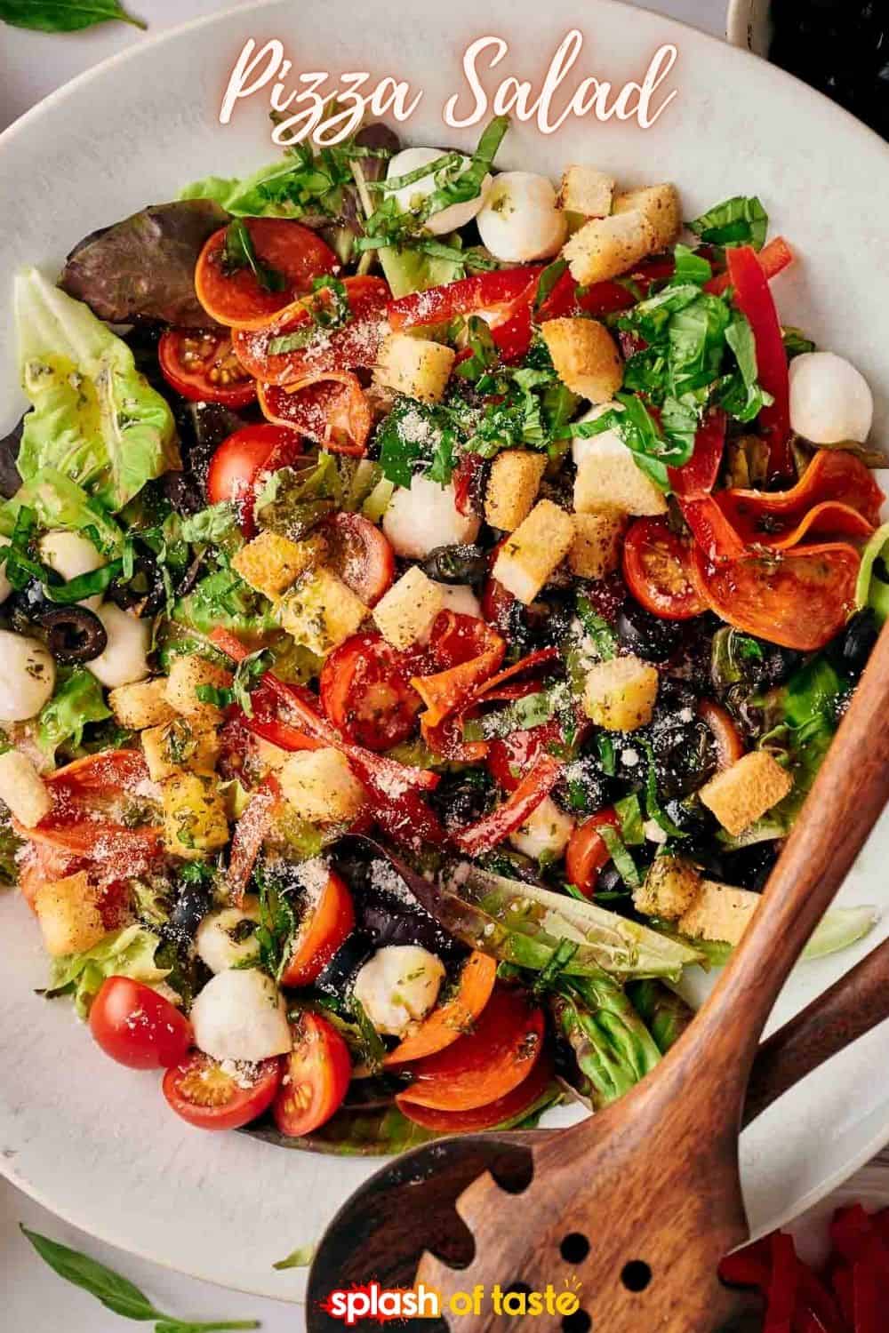 Pizza Salad Recipe (Ready in 10 Minutes!)