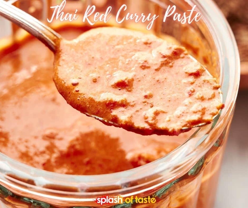 Best Thai Red Curry Paste Recipe - Splash of Taste