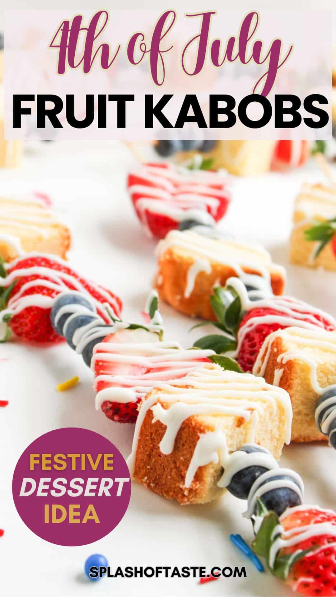 4th of July Fruit Kabobs - Splash of Taste