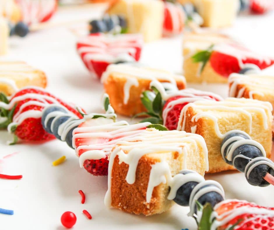 4th of July Fruit Kabobs - Splash of Taste