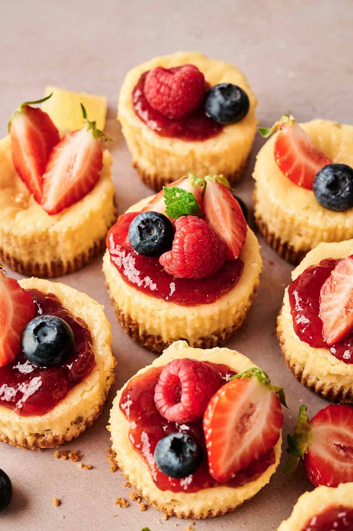 Mini Cheesecakes - Splash of Taste