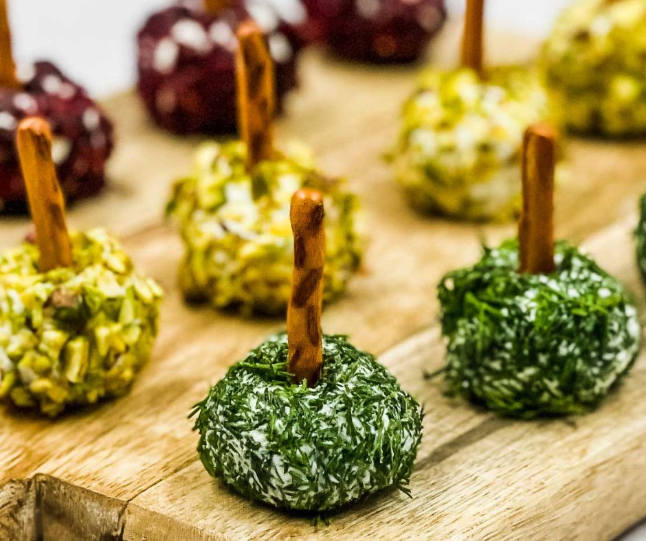 Easy Mini Goat Cheese Balls Appetizer - Splash of Taste
