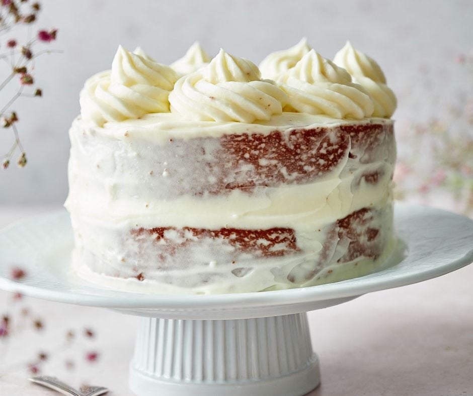 Red Velvet Cake Recipe with Cream Cheese Frosting - Splash of Taste