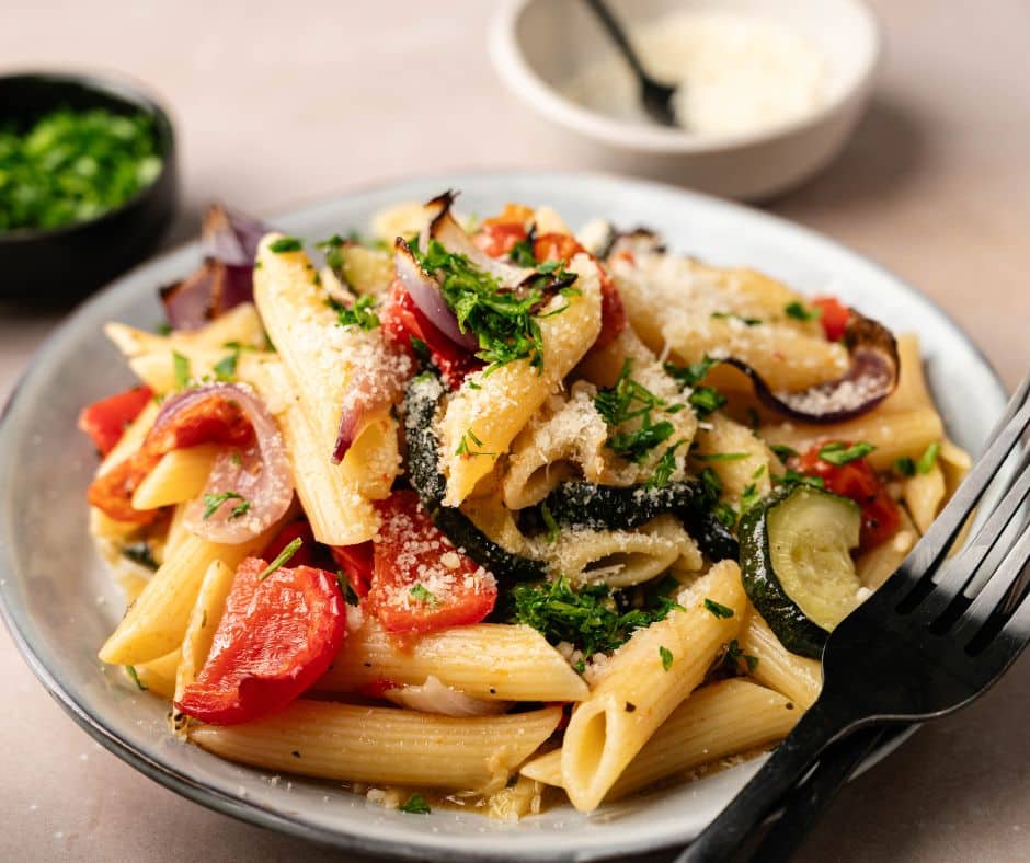 Healthy Vegetable Pasta Recipe - Splash of Taste