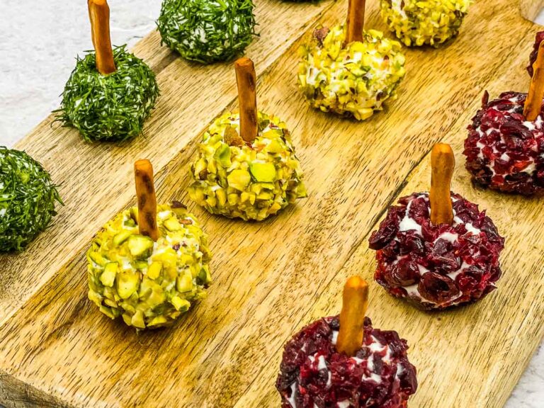 Easy Mini Goat Cheese Balls Appetizer - Splash of Taste