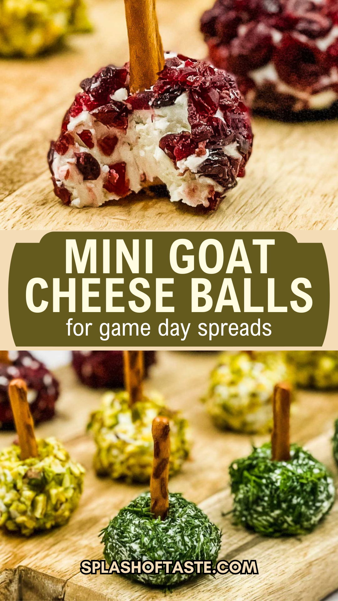 Easy Mini Goat Cheese Balls Appetizer - Splash of Taste