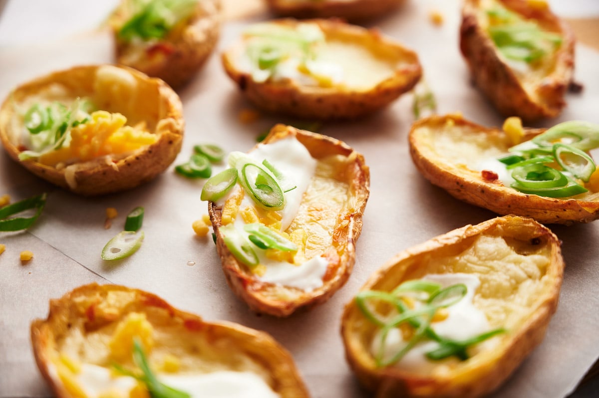 Easy Loaded Potato Skins Recipe (Crispy and Cheesy) - Splash of Taste